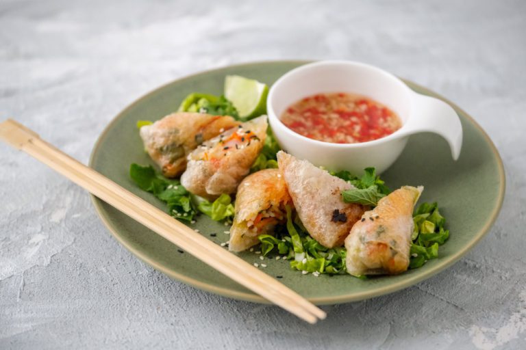 Vietnamese nems met scampi - Recept - Stephanie Bex